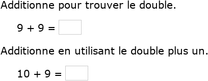 CP maths - Additionner en utilisant le double plus un | IXL