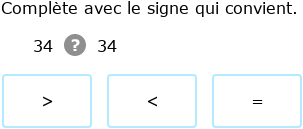 CE1 maths - Comparer des nombres jusqu'à 100 | IXL