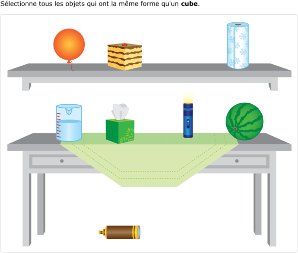 CM1 maths - Associer objets du quotidien et solides | IXL