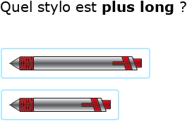GS maths - Comparer des longueurs | IXL