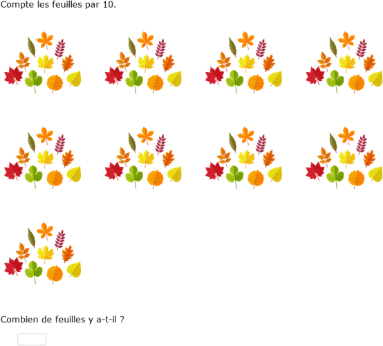 CE1 maths - Compter des collections | IXL