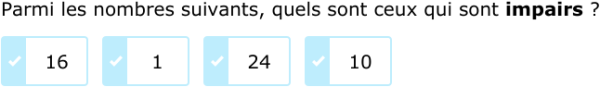 CP maths - Nombres pairs et impairs | IXL