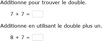 CE1 maths - Additionner en utilisant le double plus un | IXL